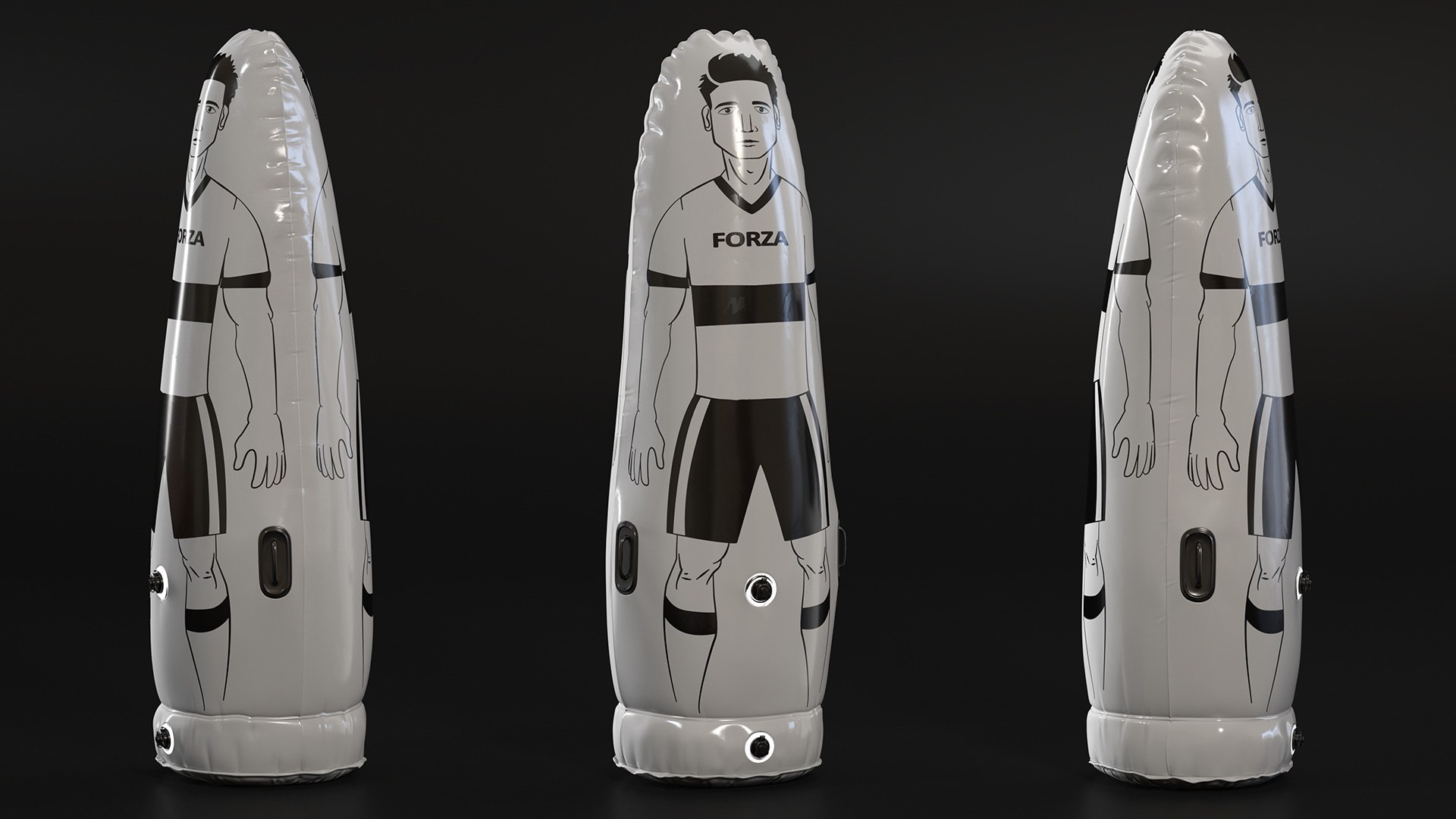 3D Forza Pro Soccer Air Mannequin Senior White - TurboSquid 2022380