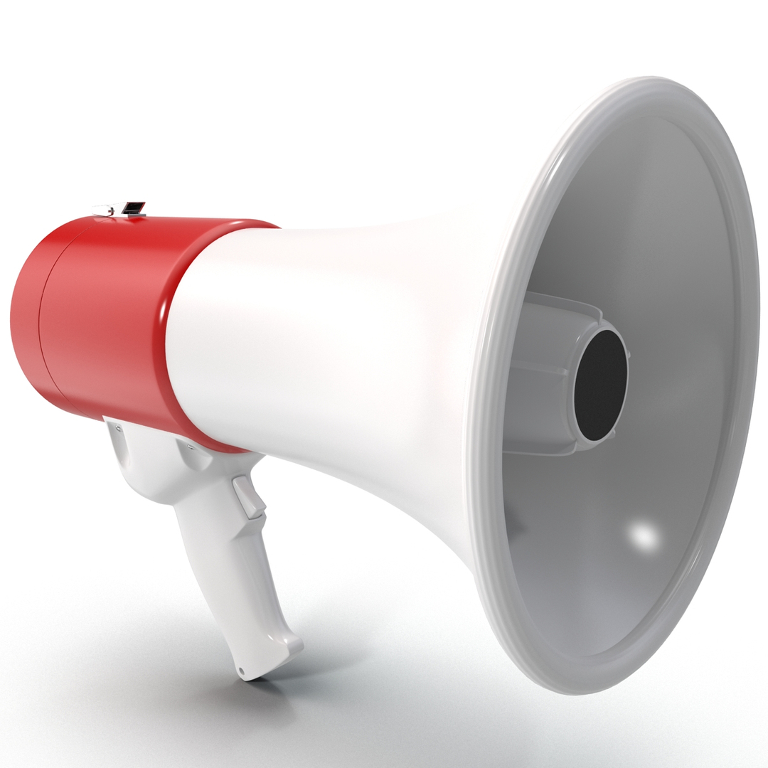 3d megaphone 2 model