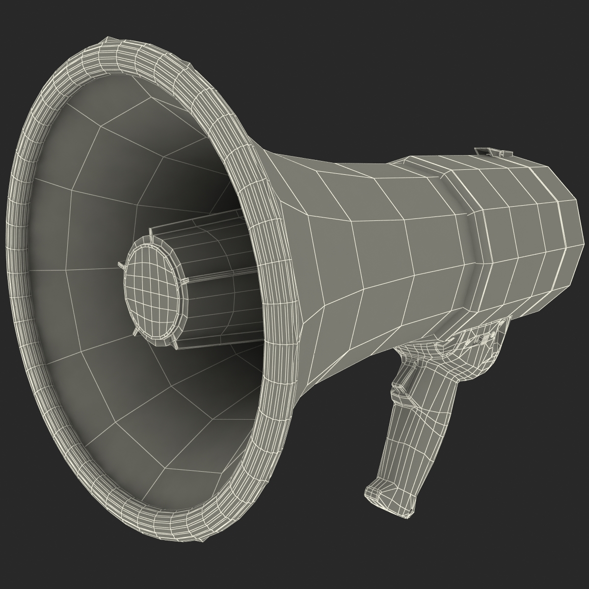 3d megaphone 2 model