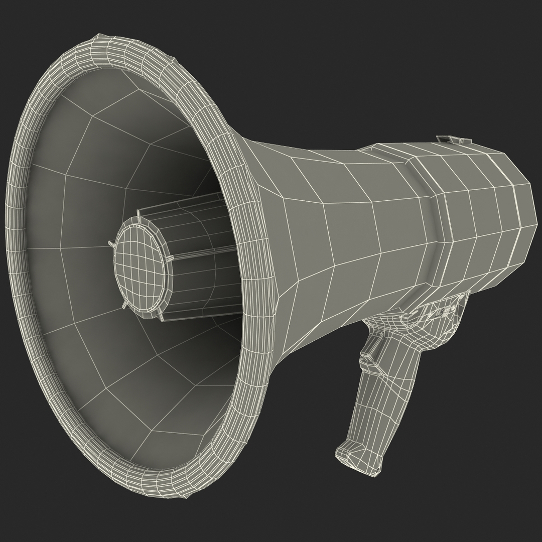 3d megaphone 2 model