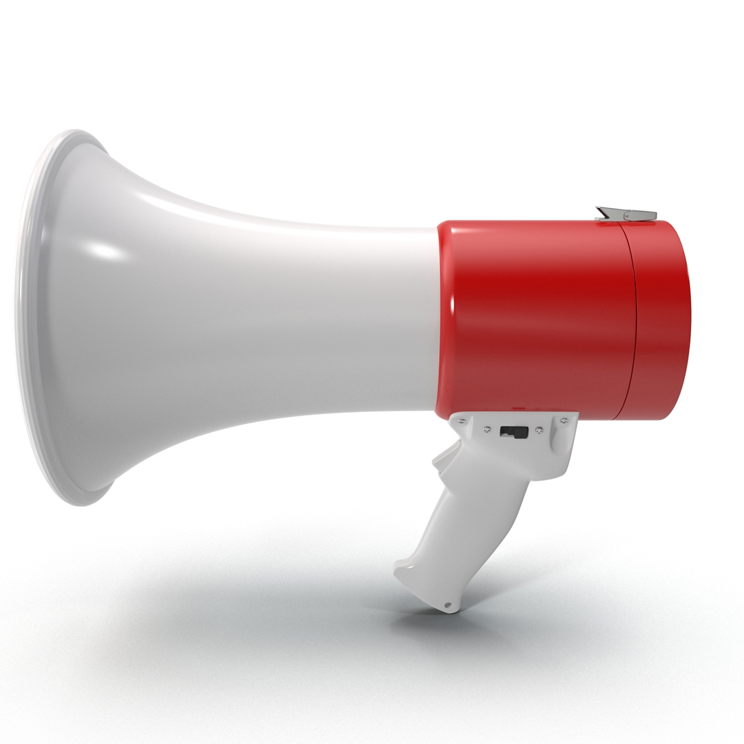 3d Megaphone 2 Model