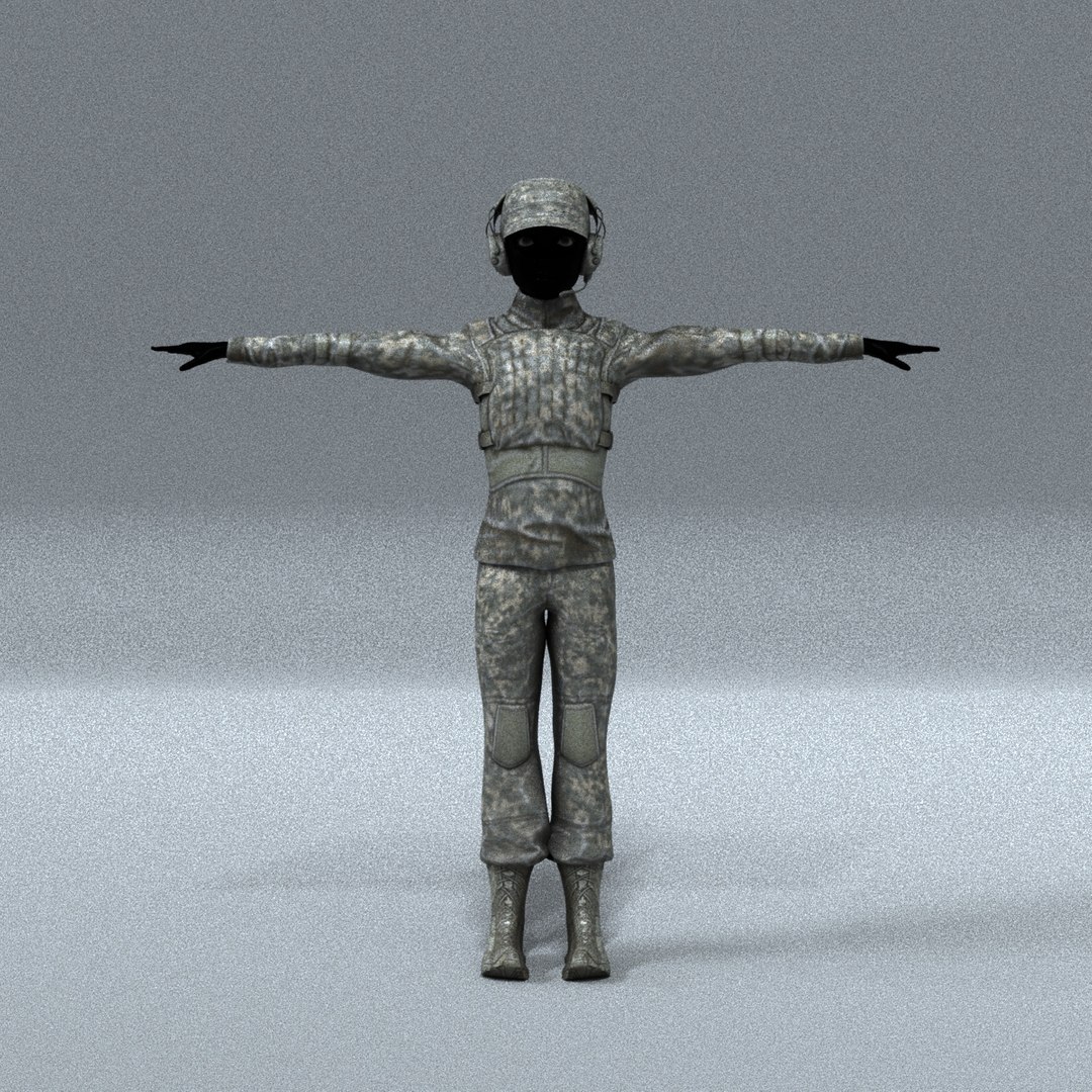 3D Laos Teen Soldier Model - TurboSquid 2228110