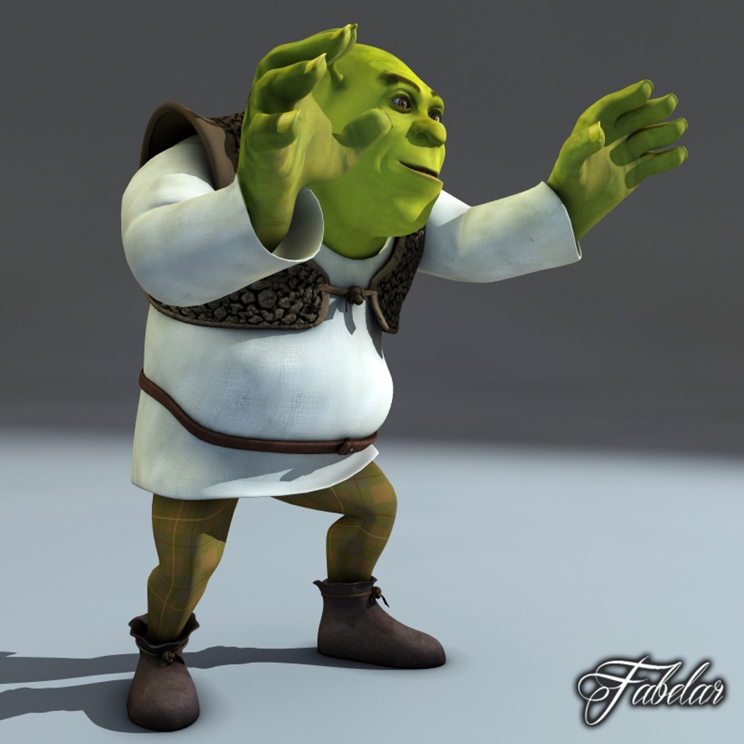 3ds Max Shrek Rigged