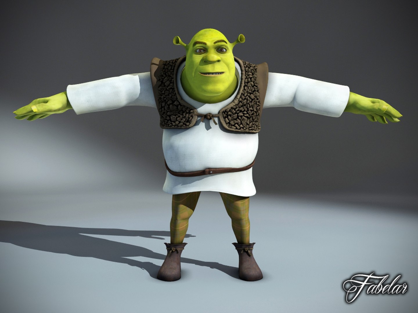 3ds Max Shrek Rigged