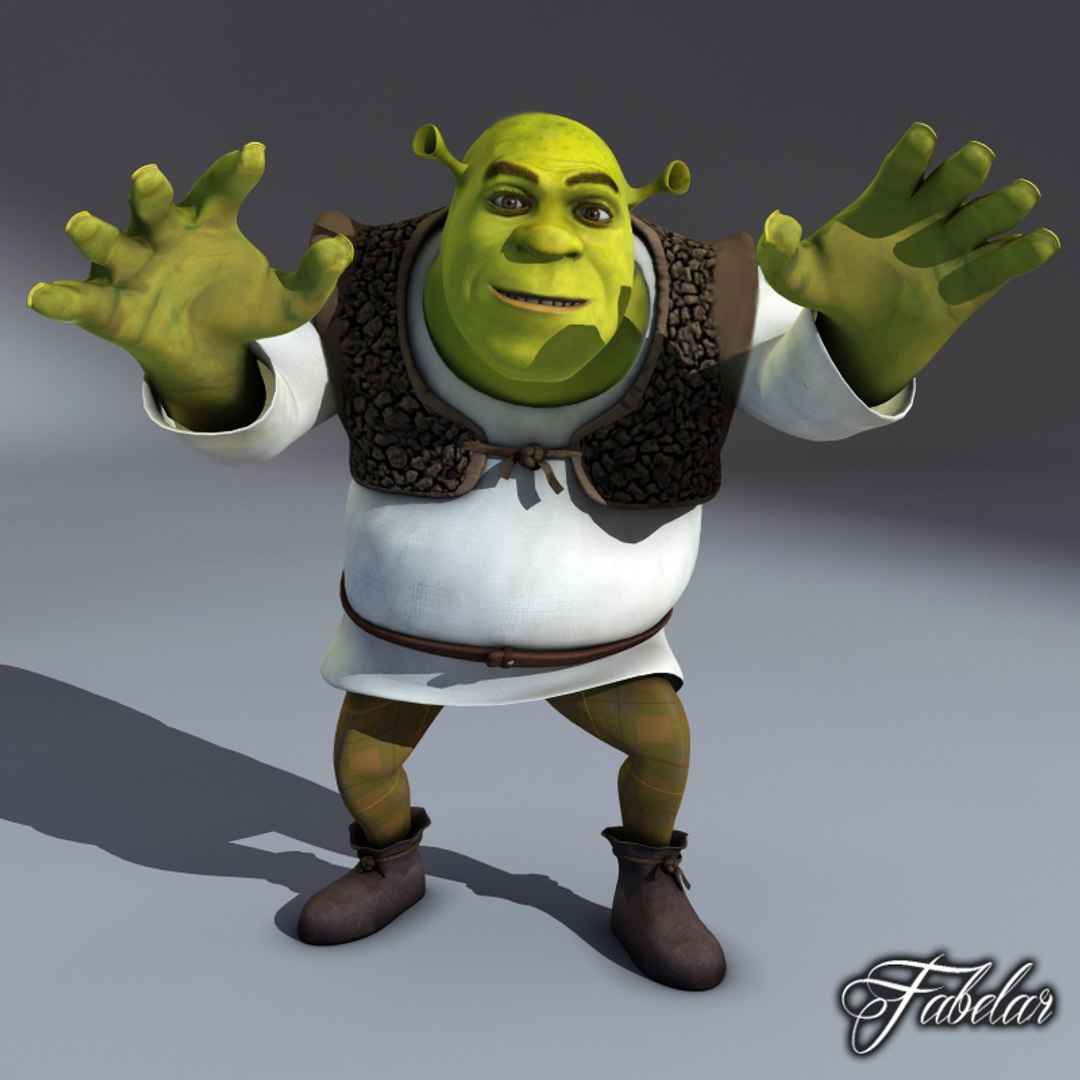 3ds Max Shrek Rigged
