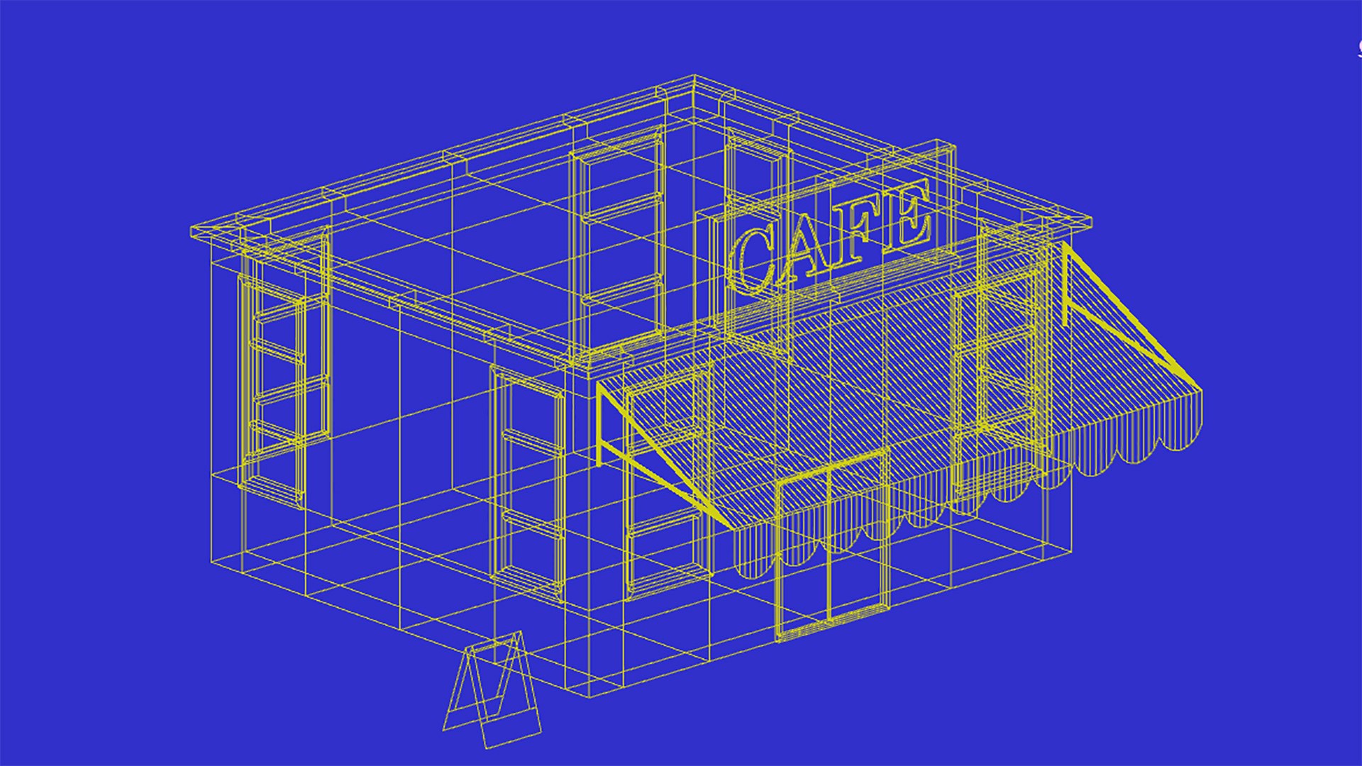 Low Poly Cafe Isographic 2.5D-3D Model - TurboSquid 1737600