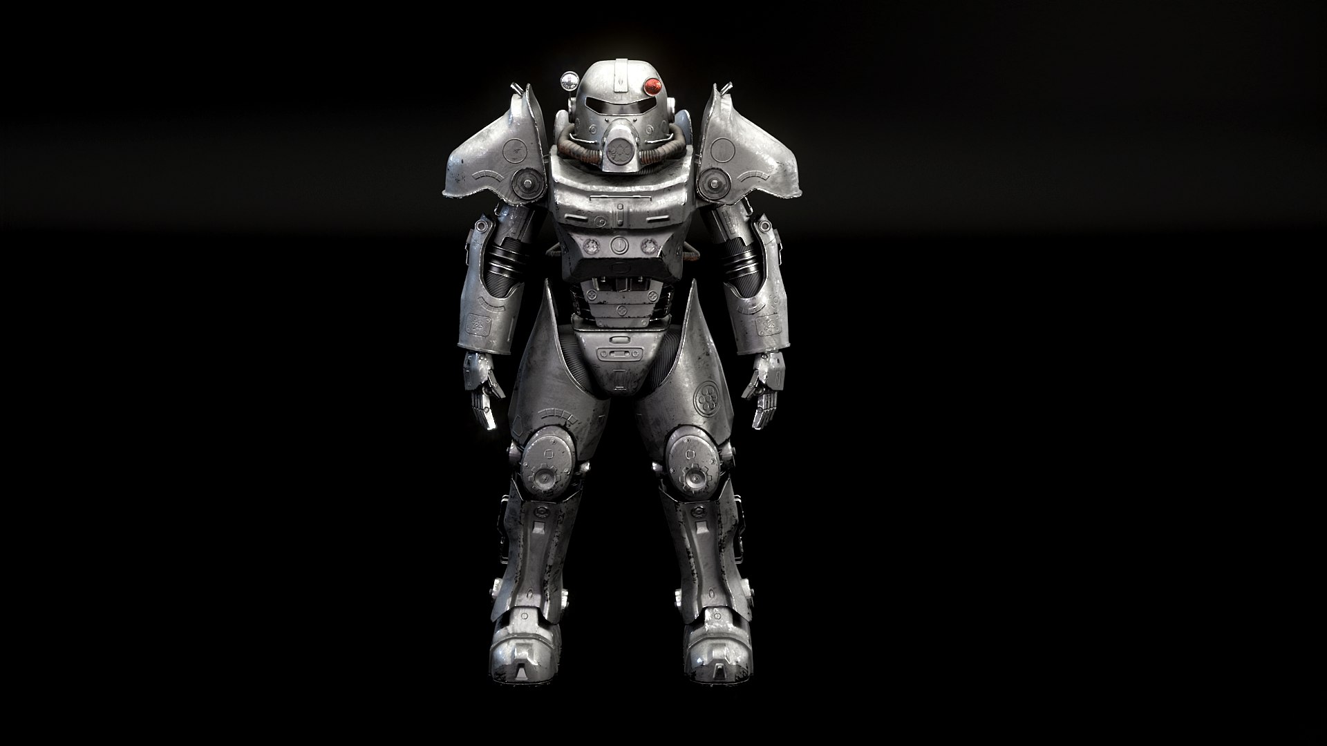 3D Post Apocalyptic Power Armor And Military Tracked Robot V2 ...