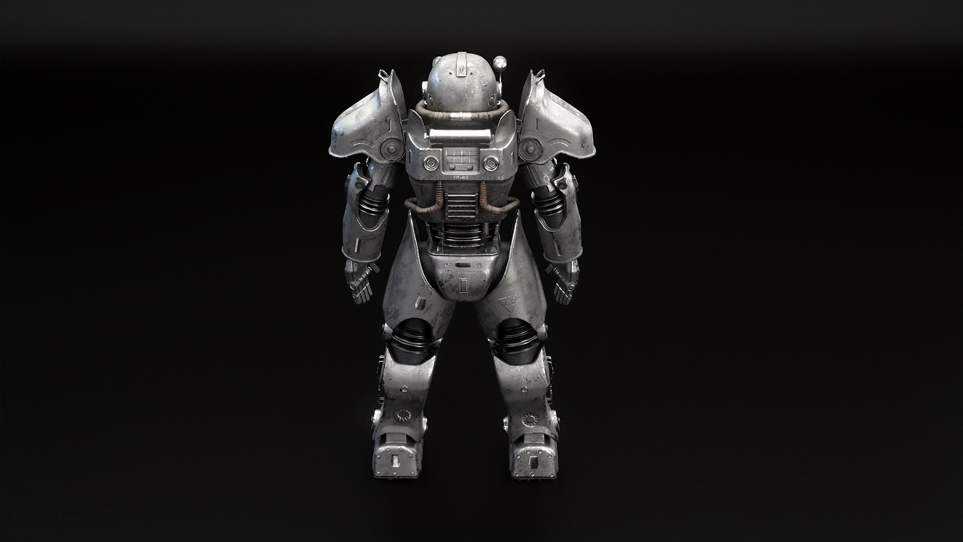 3D Post Apocalyptic Power Armor And Military Tracked Robot V2 ...