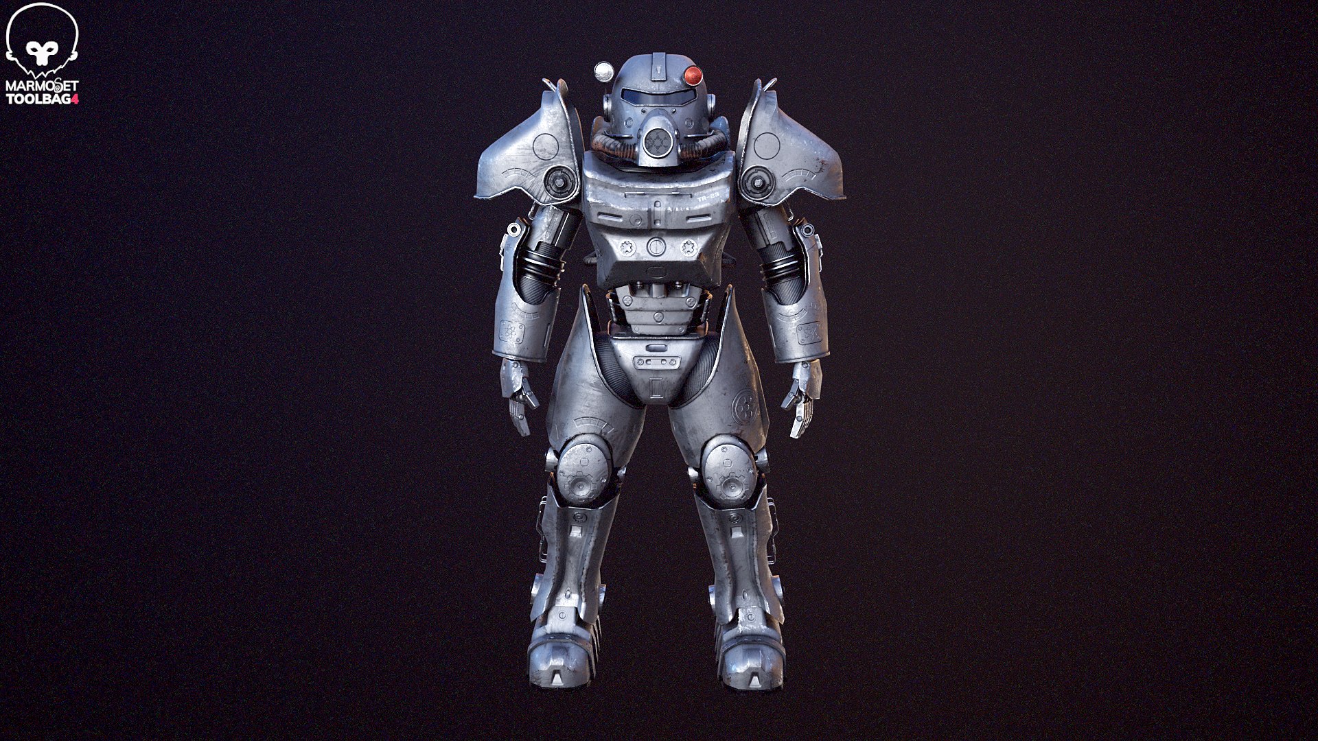 3D Post Apocalyptic Power Armor And Military Tracked Robot V2 ...