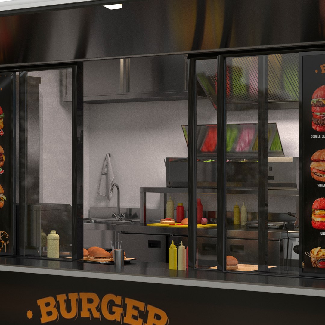 3D Sprinter Food Truck - TurboSquid 1859770