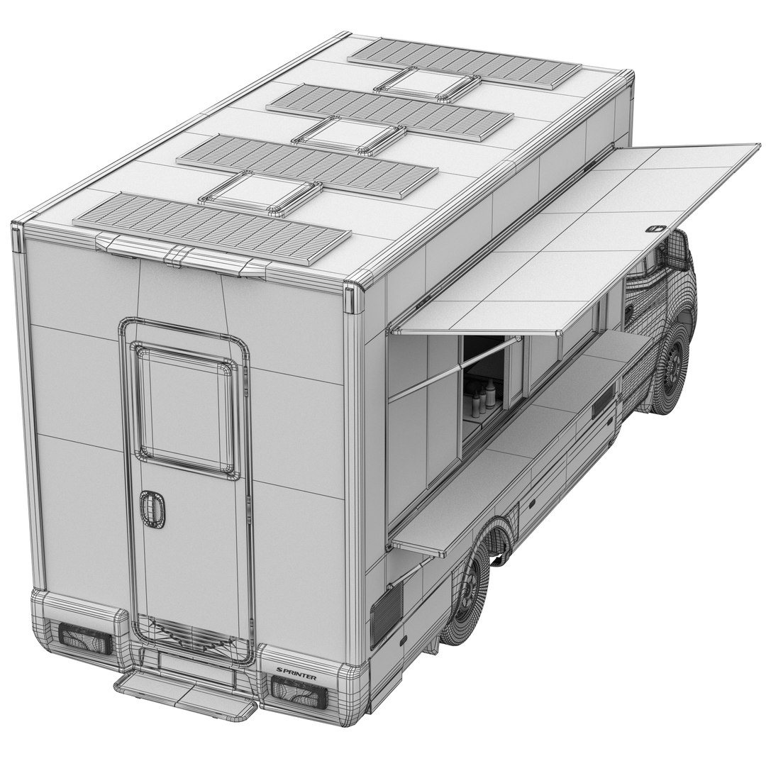 3D Sprinter Food Truck - TurboSquid 1859770