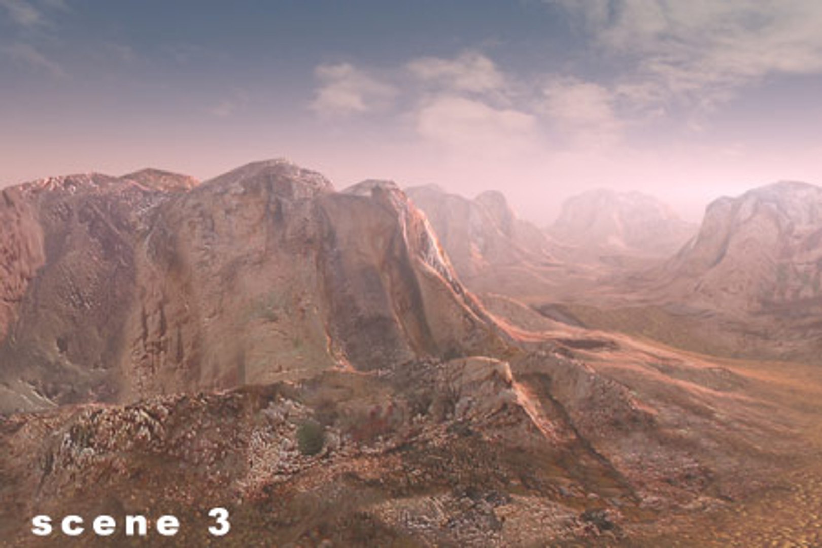 Landscapes Terrain Desert 3d Model