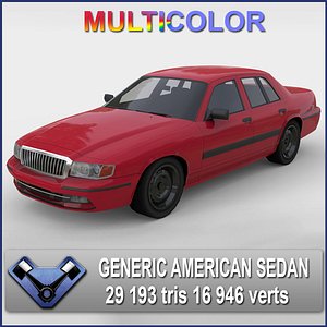 3d Generic Classic Car Oxford Model