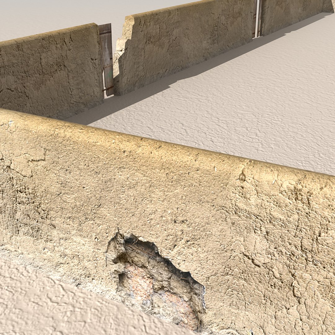 3d 3ds arab mud walls collections