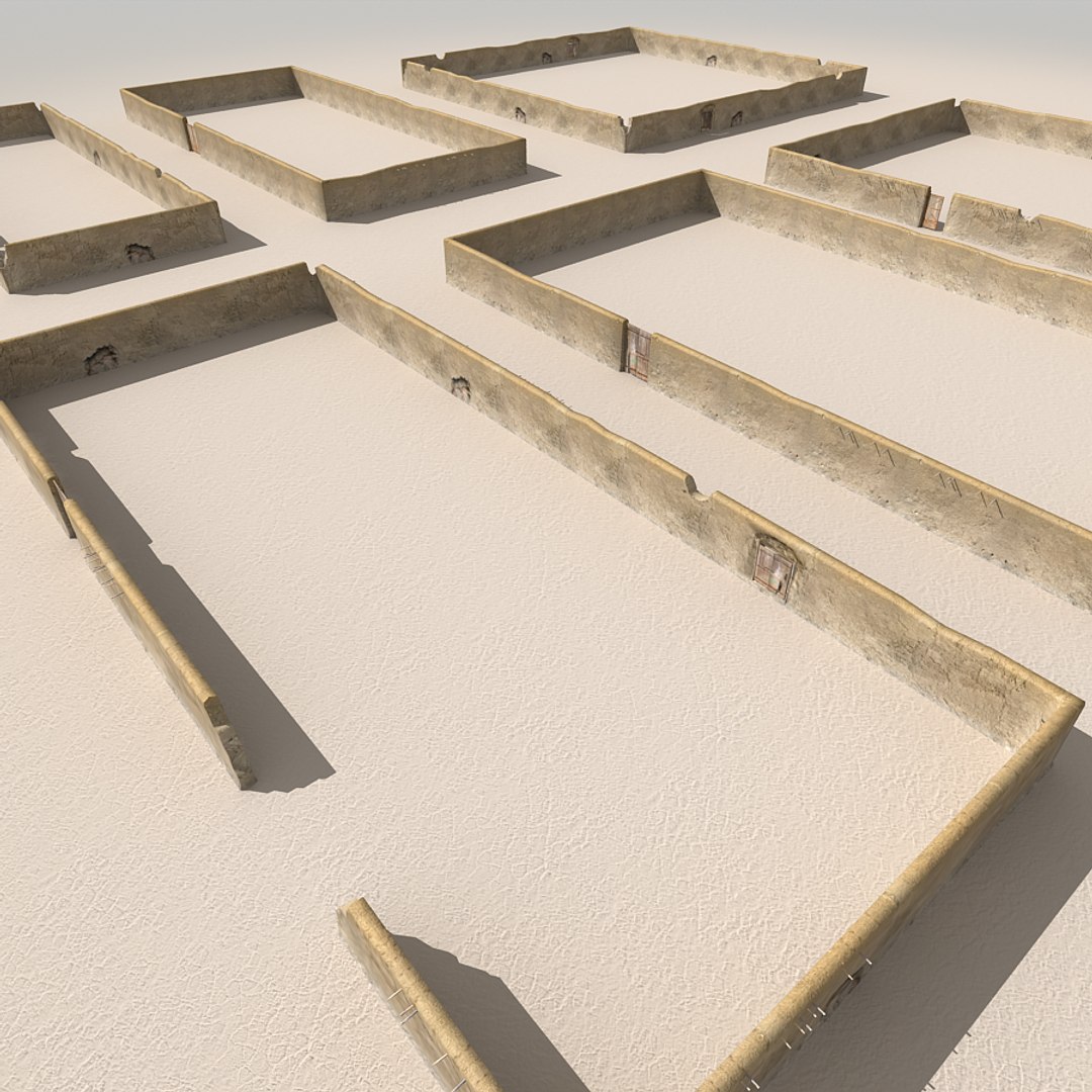 3d 3ds Arab Mud Walls Collections
