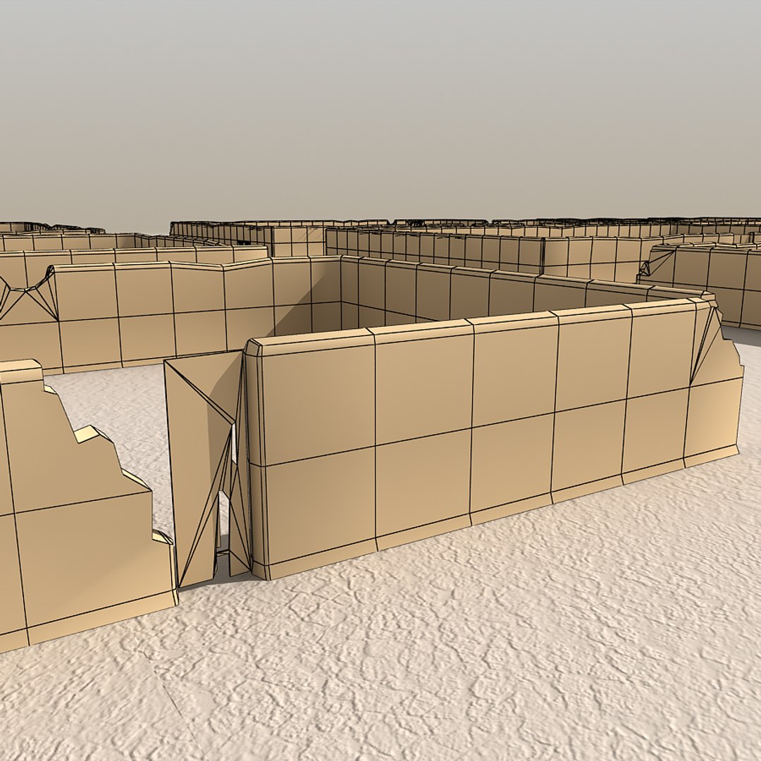 3d 3ds Arab Mud Walls Collections