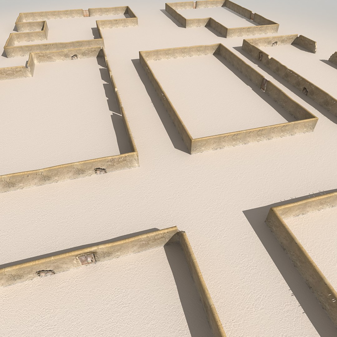 3d 3ds Arab Mud Walls Collections