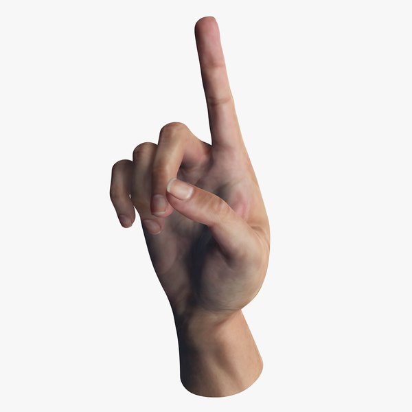 Pointing Hand Motion Gesture point Low-poly 3D model Modelo 3D ...