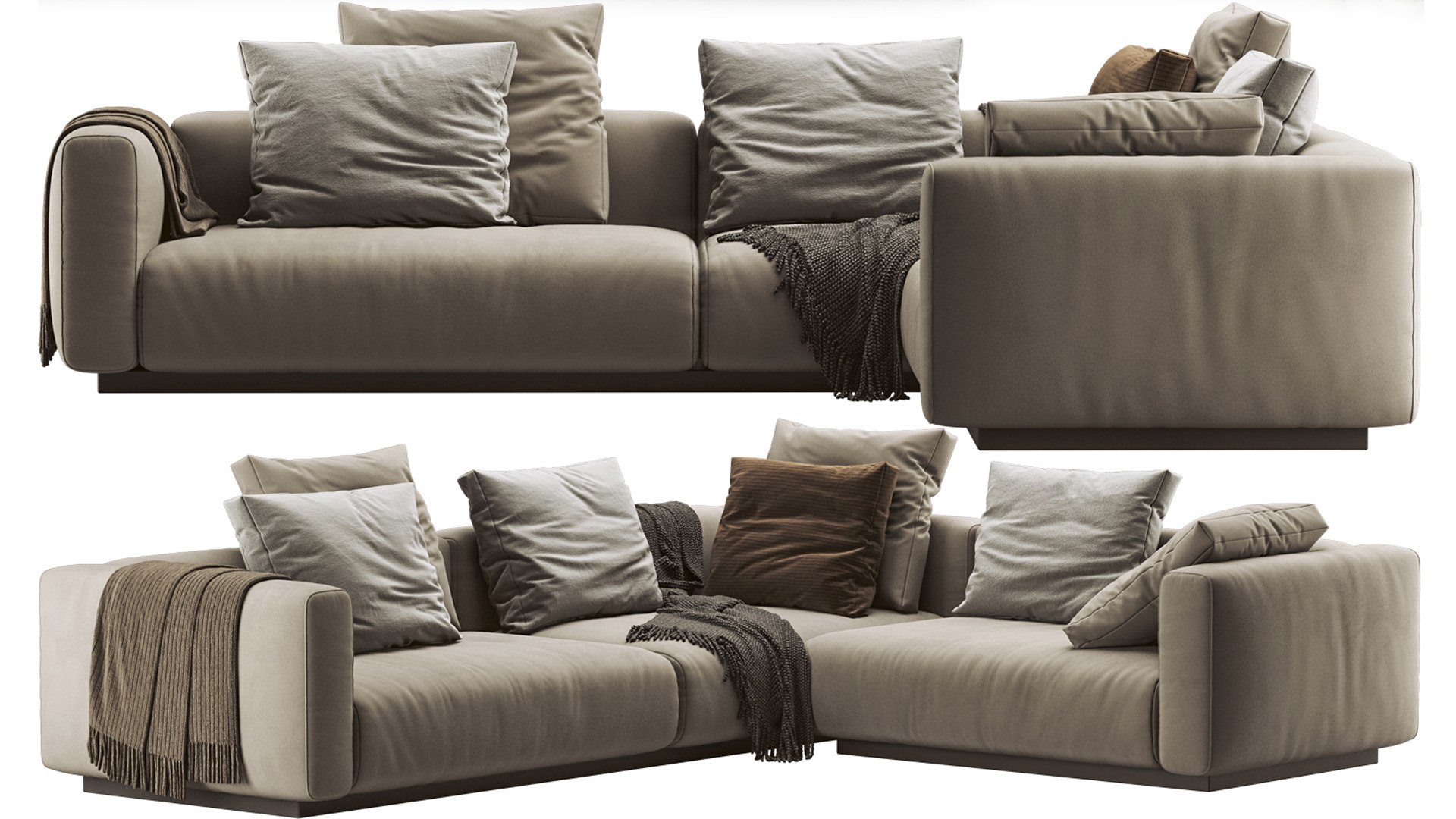 Flexform Lario Sofa 3D Model - TurboSquid 1862274