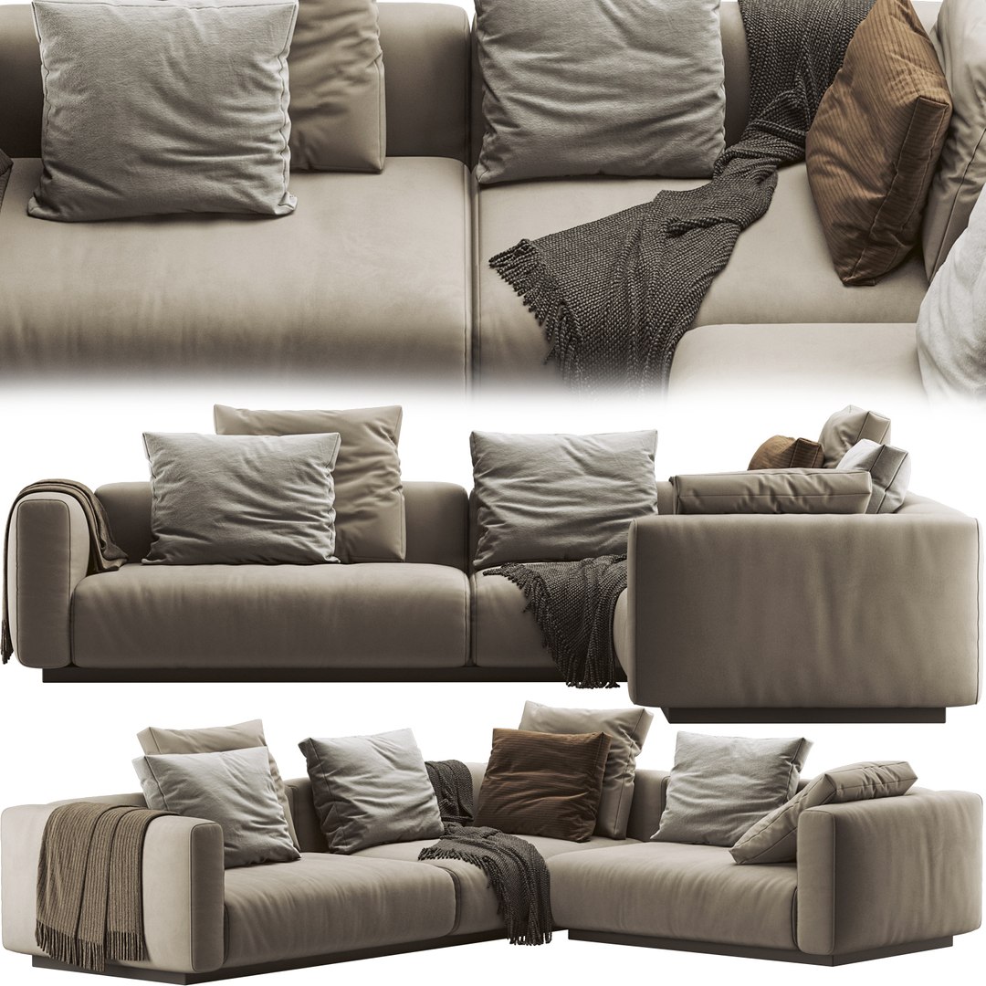 Flexform Lario Sofa 3D Model - TurboSquid 1862274