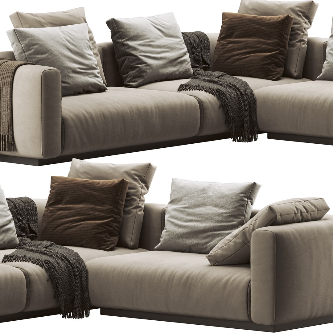 Flexform Lario Sofa 3D Model - TurboSquid 1862274