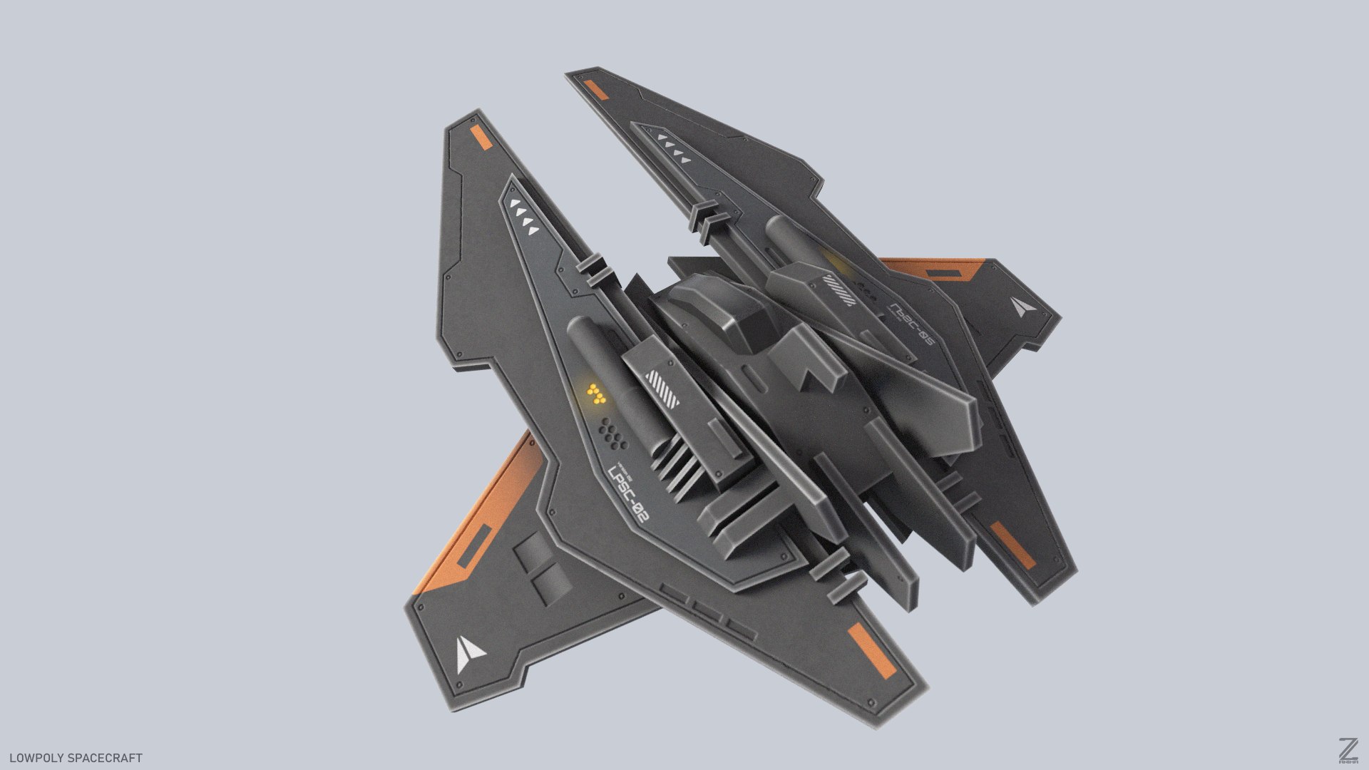 Low Poly Spacecraft 3D - TurboSquid 2390589