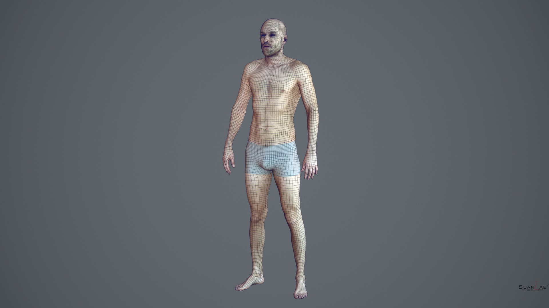 Male Body Scan - X