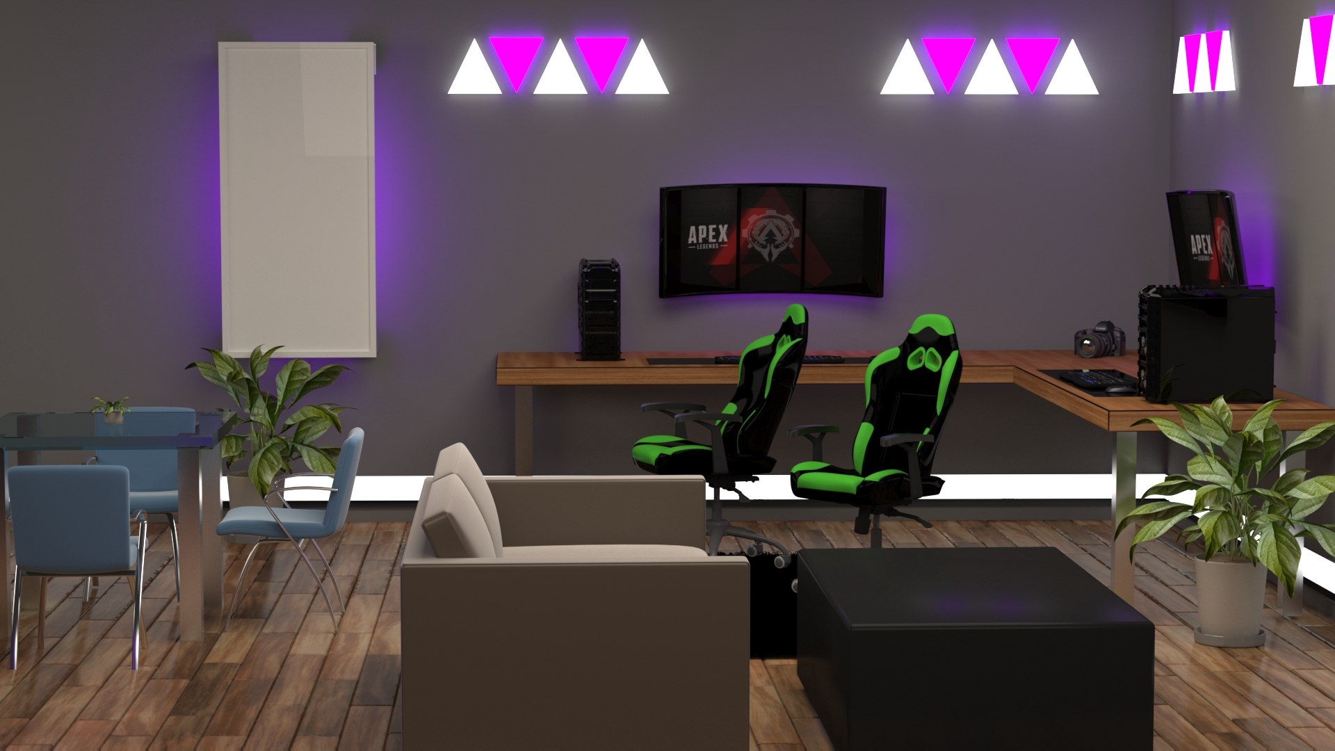 Gaming Room 3D Model - TurboSquid 1796018