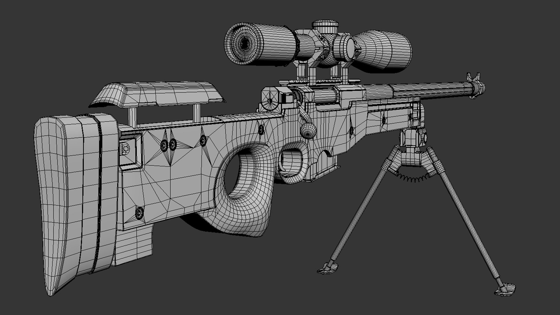 Sniper Riffle 3D Model - TurboSquid 1897372