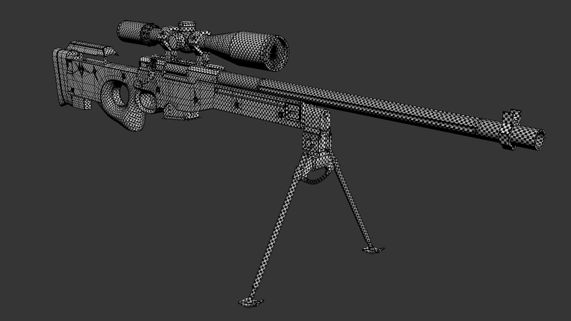 Sniper Riffle 3D Model - TurboSquid 1897372