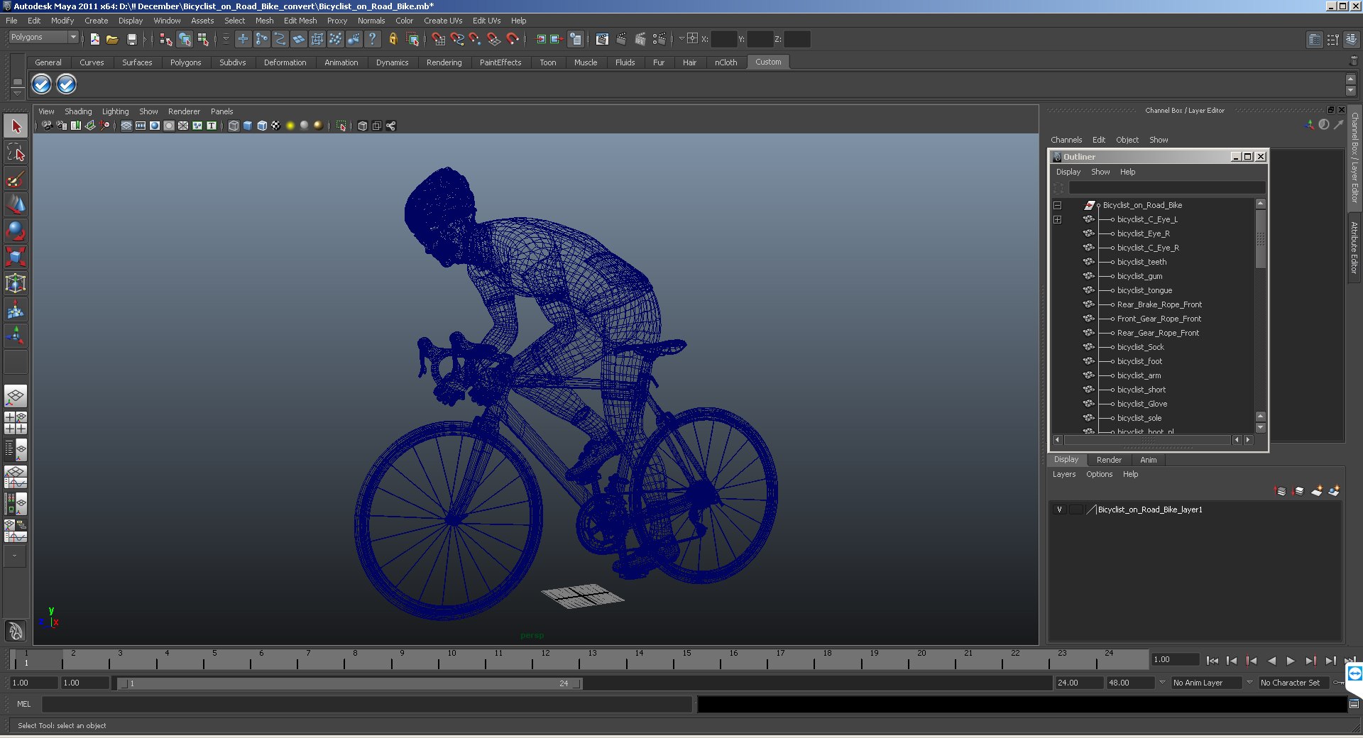 3D model cyclist athlete red suit - TurboSquid 1391972