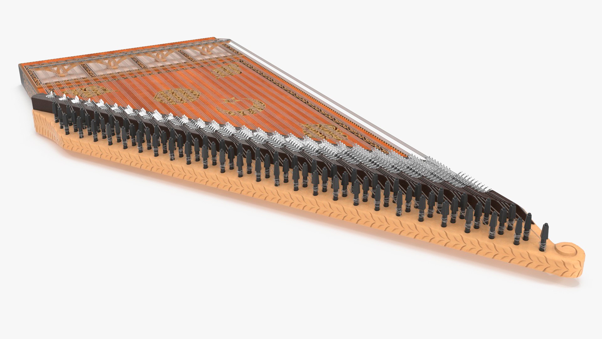 3D Kanun Turkish String Instrument - TurboSquid 2160896