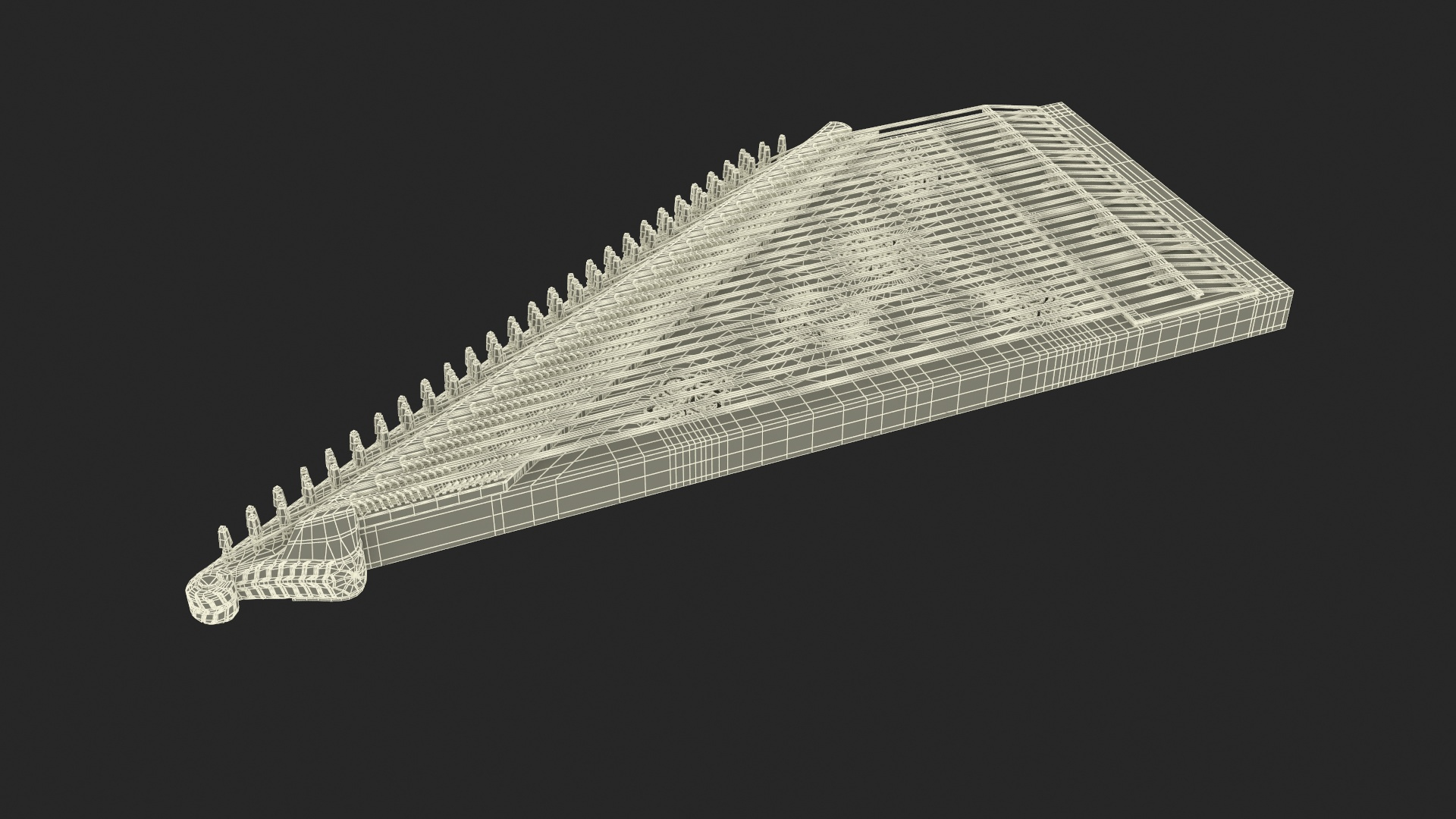 3D Kanun Turkish String Instrument - TurboSquid 2160896