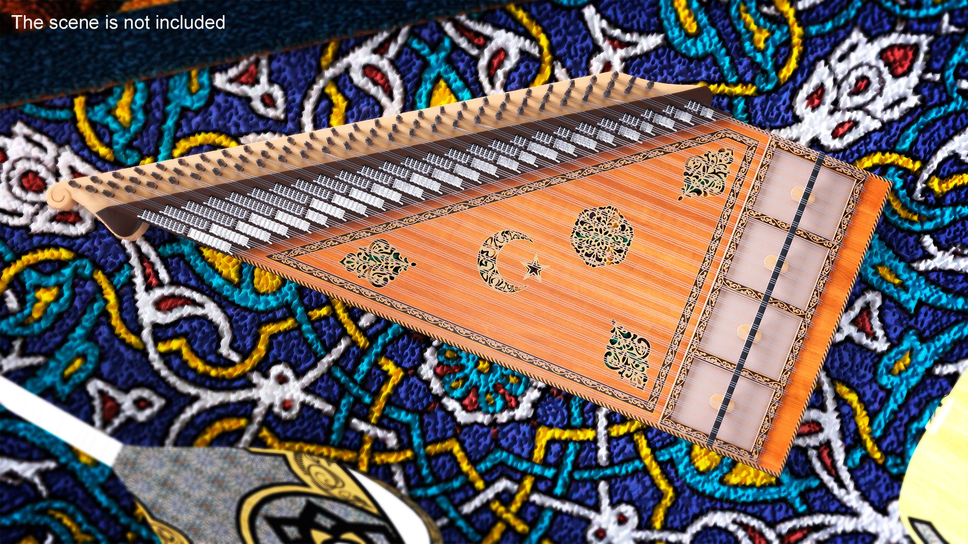 3D Kanun Turkish String Instrument - TurboSquid 2160896