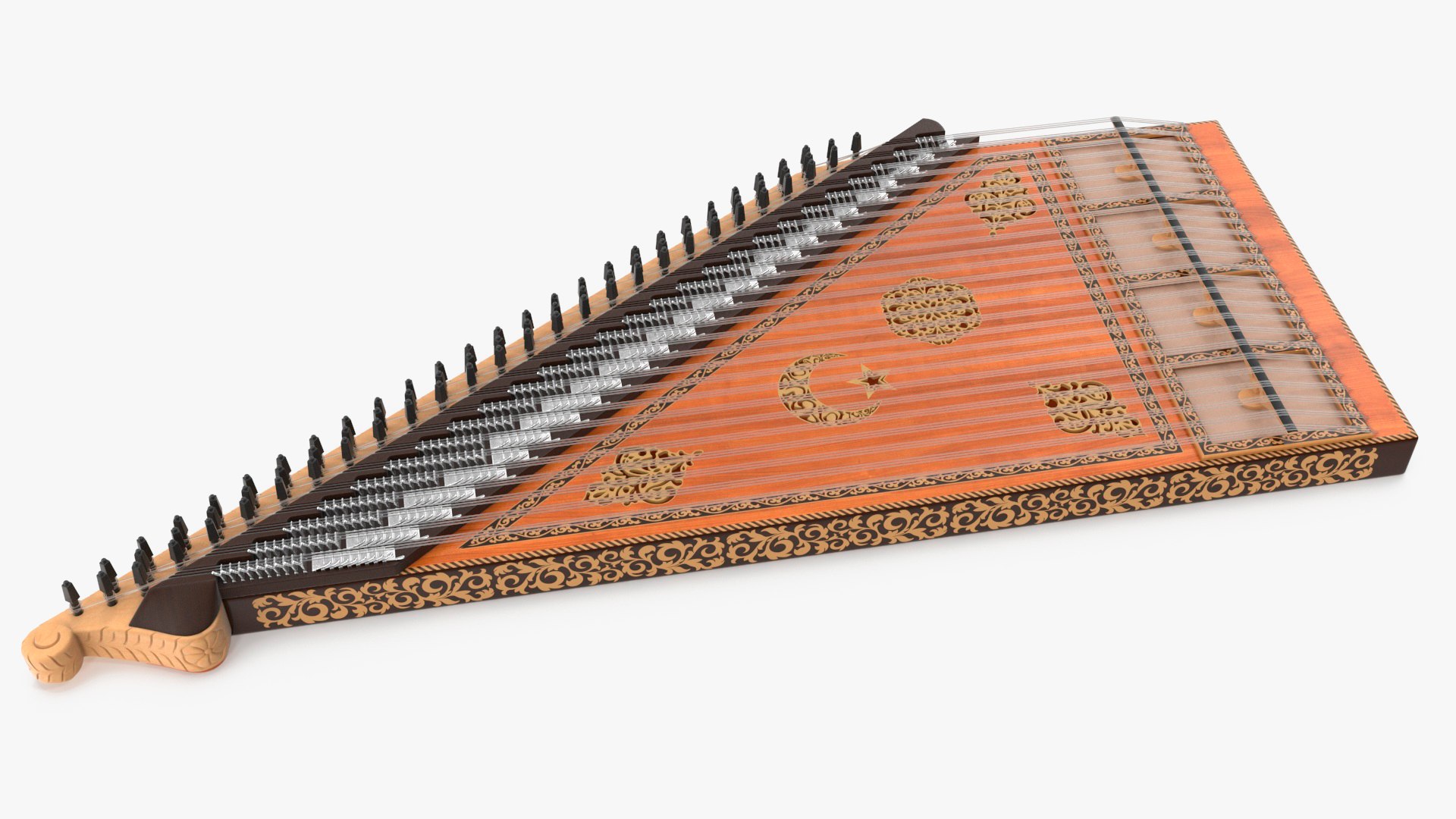 3D Kanun Turkish String Instrument - TurboSquid 2160896