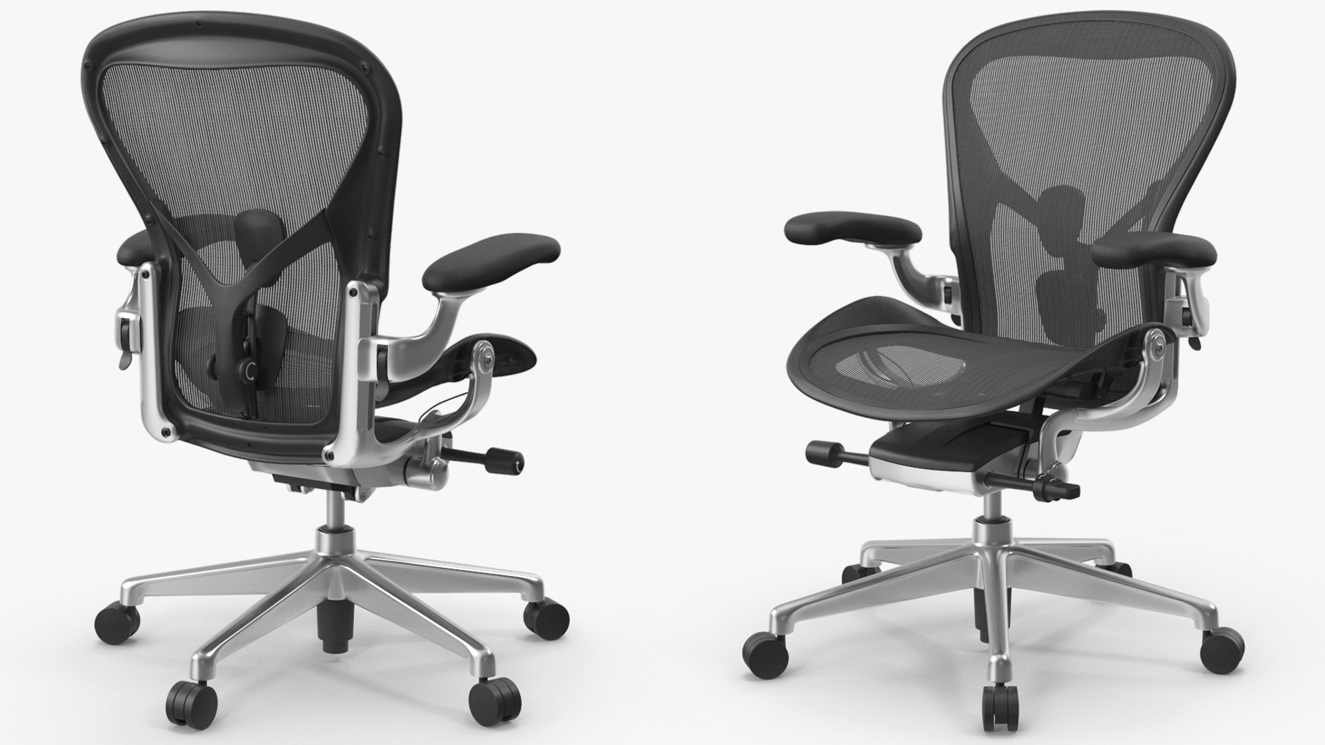 Herman Miller Aeron Ergonomic Office Chair Black 3D Model - TurboSquid ...