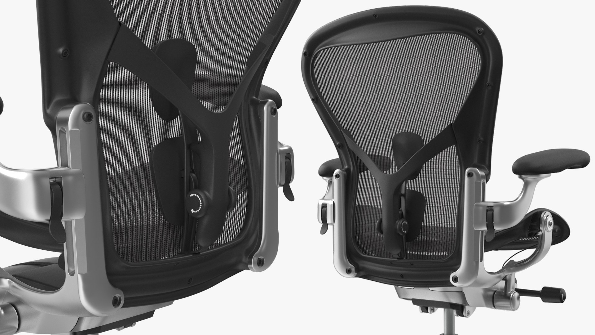 Herman Miller Aeron Ergonomic Office Chair Black 3D Model - TurboSquid ...