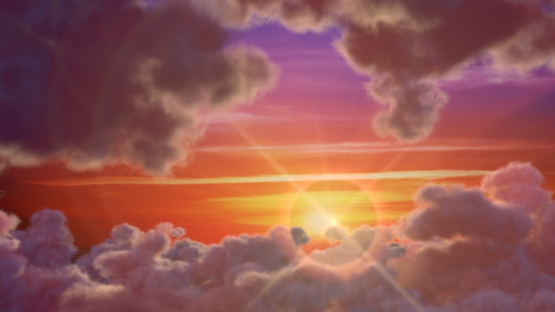 3d Sunset