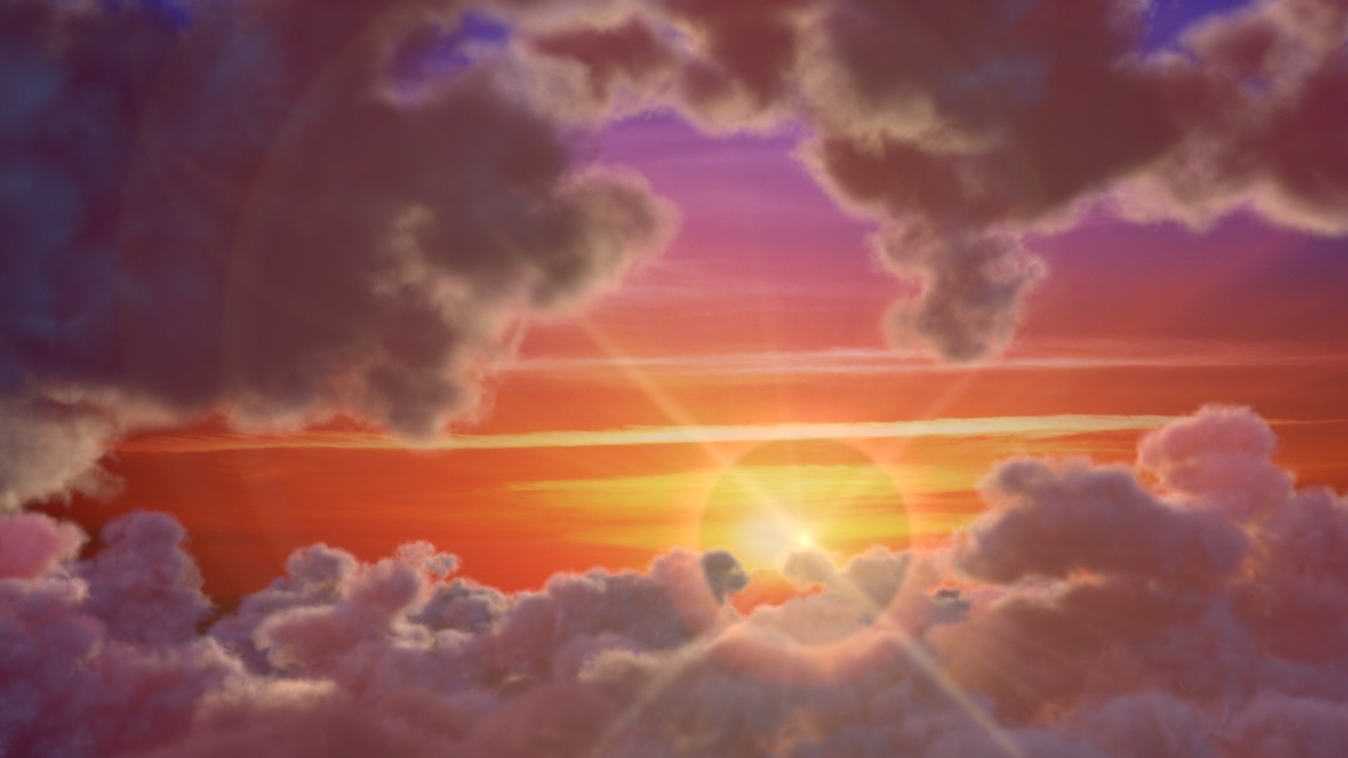 3d Sunset