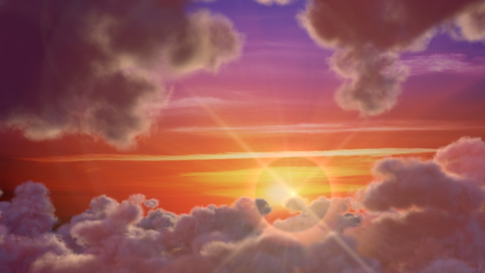 3d Sunset