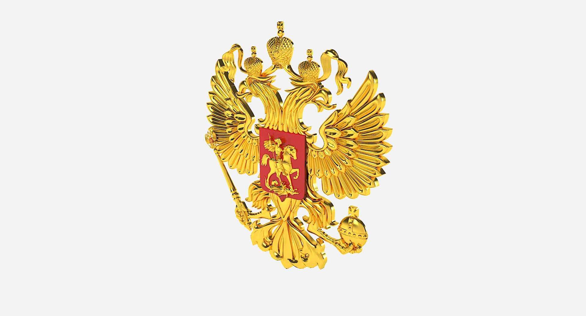3d Model National Emblem Russia