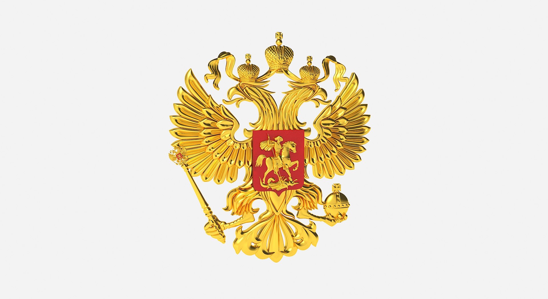 3d Model National Emblem Russia