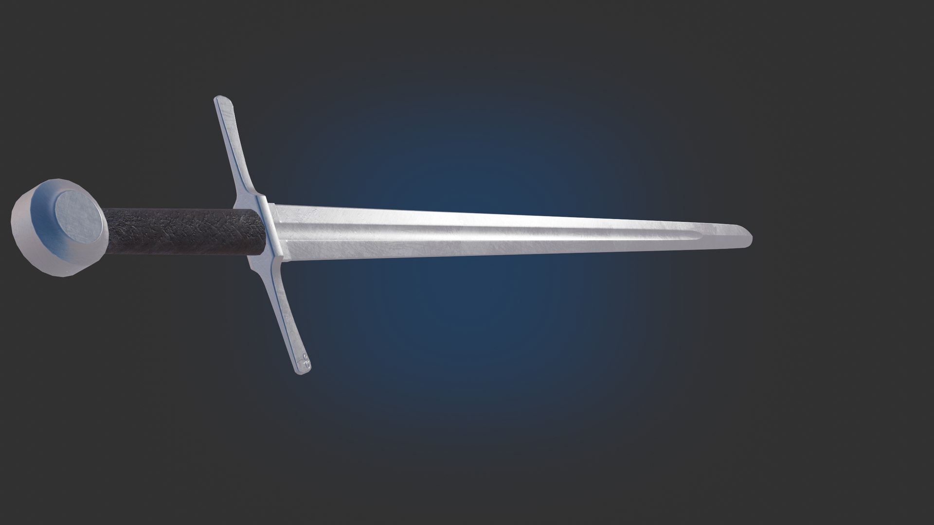 3D Medieval Realistic Arming Sword Middle-poly Game Ready Model ...