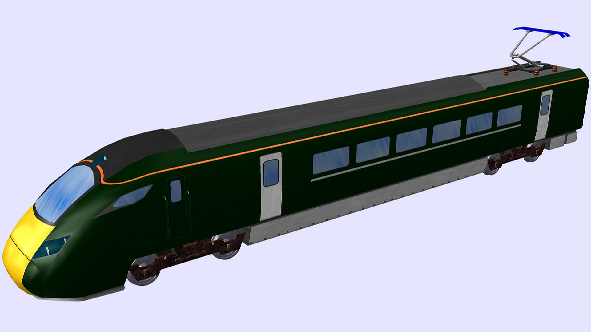 3D Model Gwr British Rail Class 802 Passenger Train - TurboSquid 1825156