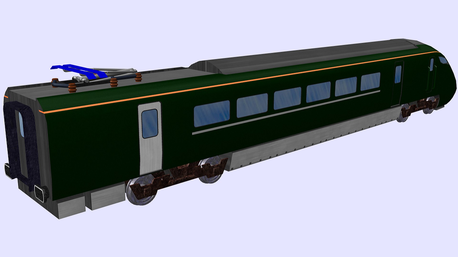 3D Model Gwr British Rail Class 802 Passenger Train - TurboSquid 1825156