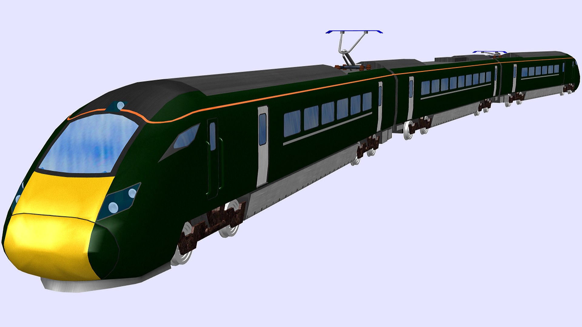 3D Model Gwr British Rail Class 802 Passenger Train - TurboSquid 1825156
