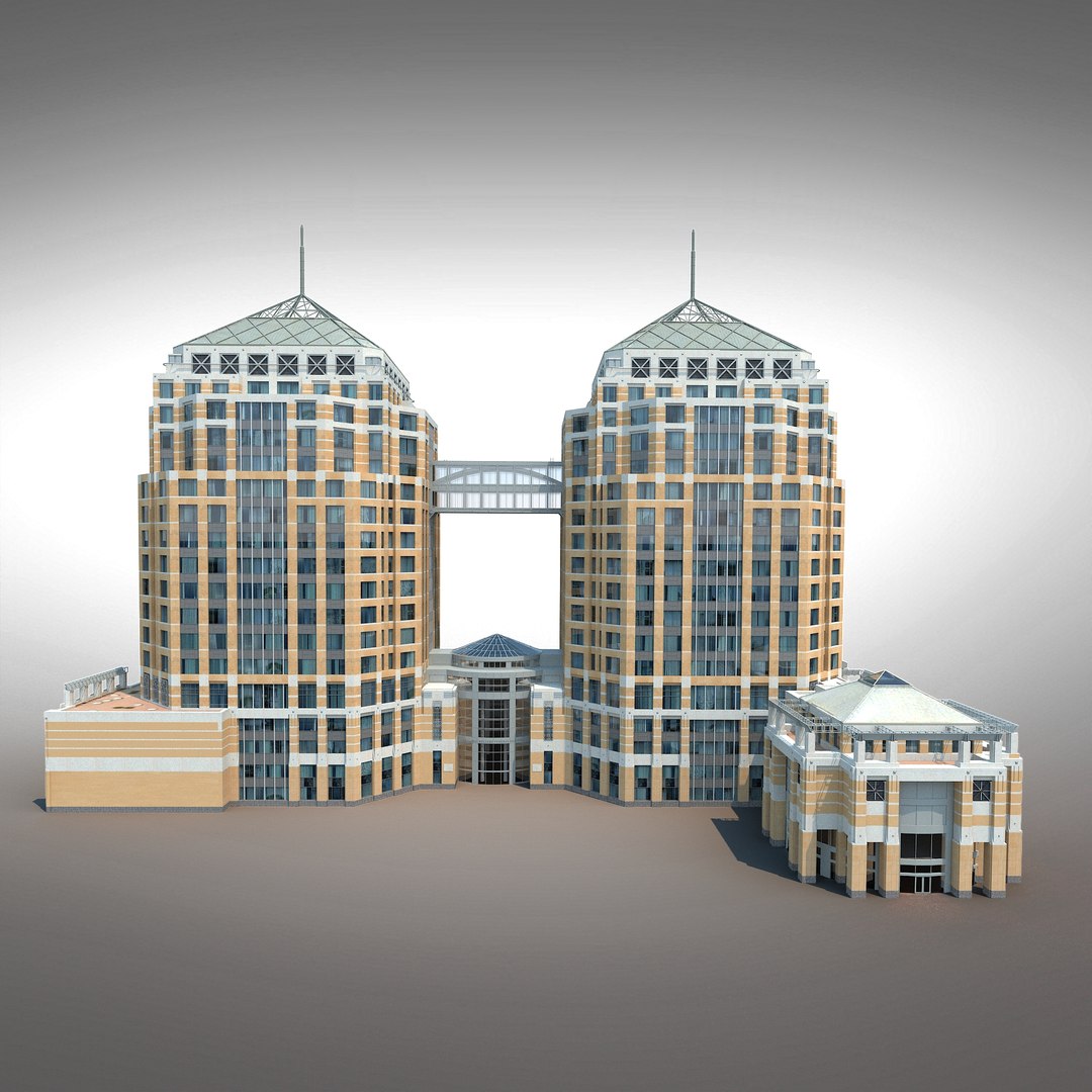 Modern Generic Building 3d Model