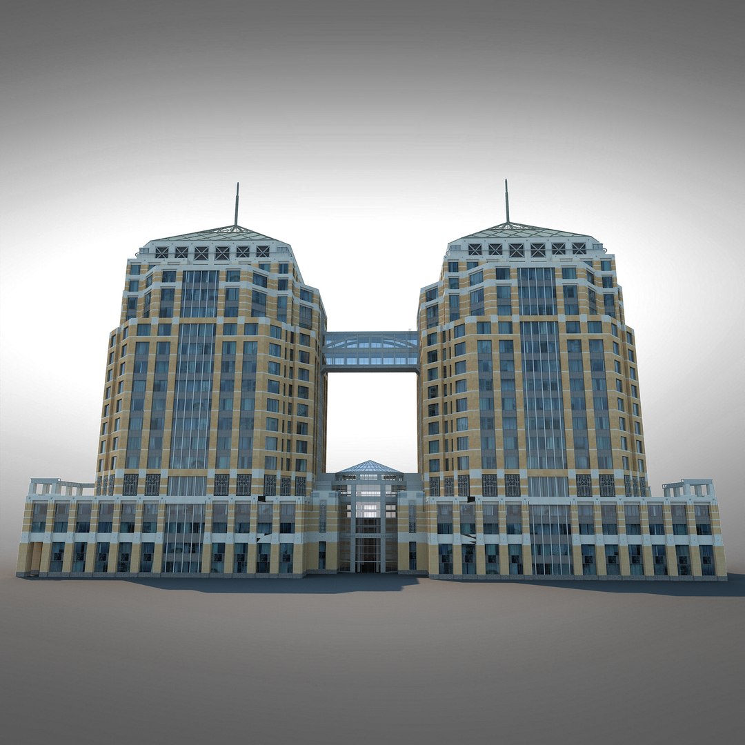 Modern Generic Building 3d Model
