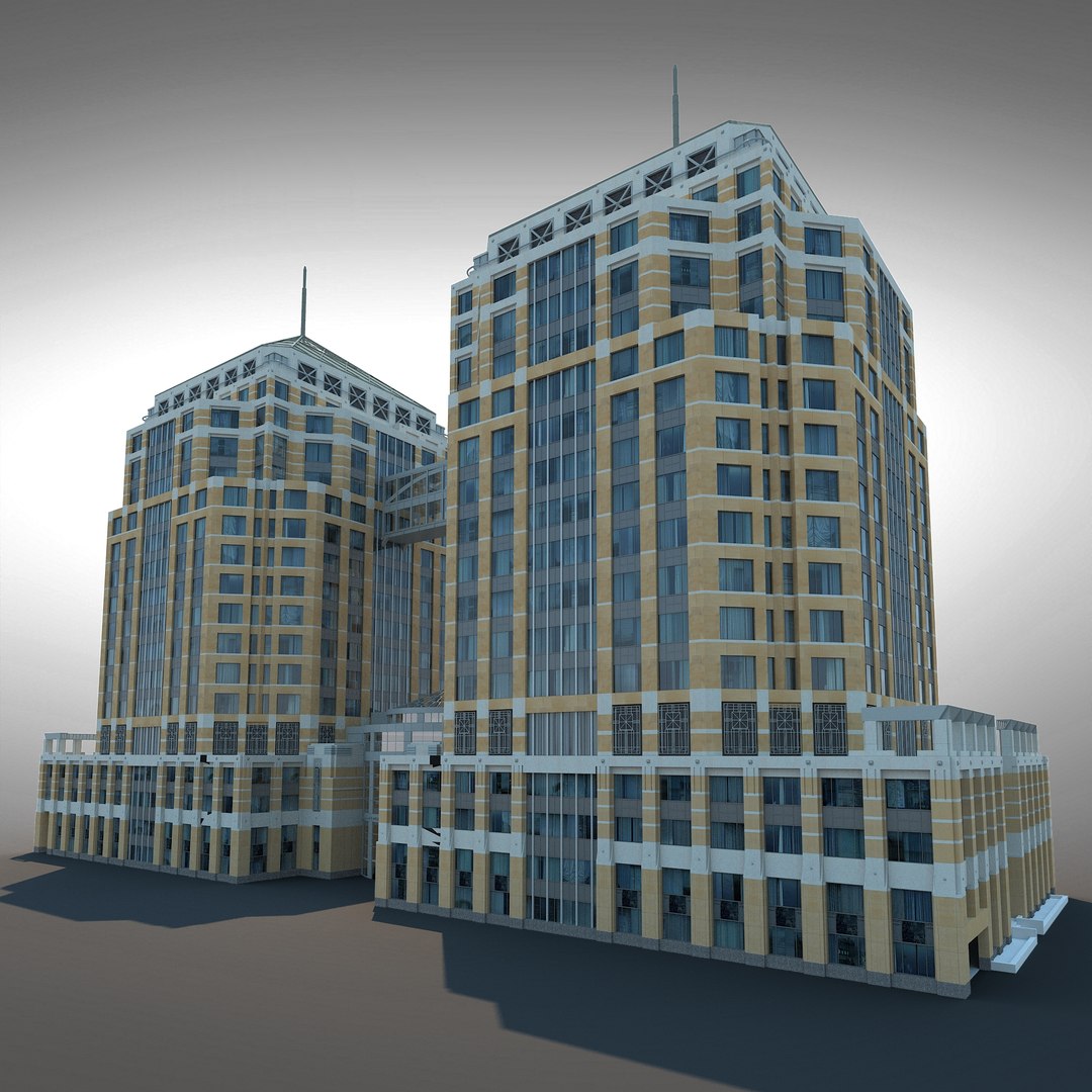 Modern Generic Building 3d Model
