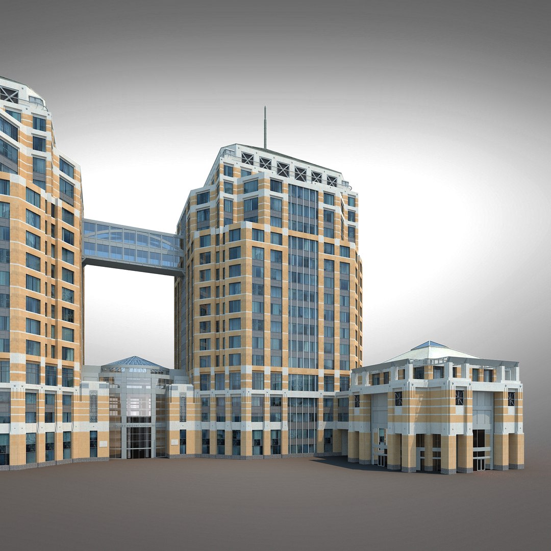 Modern Generic Building 3d Model